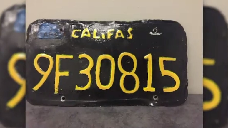 Badly-made fake license plate leads to arrest in California - Boston ...