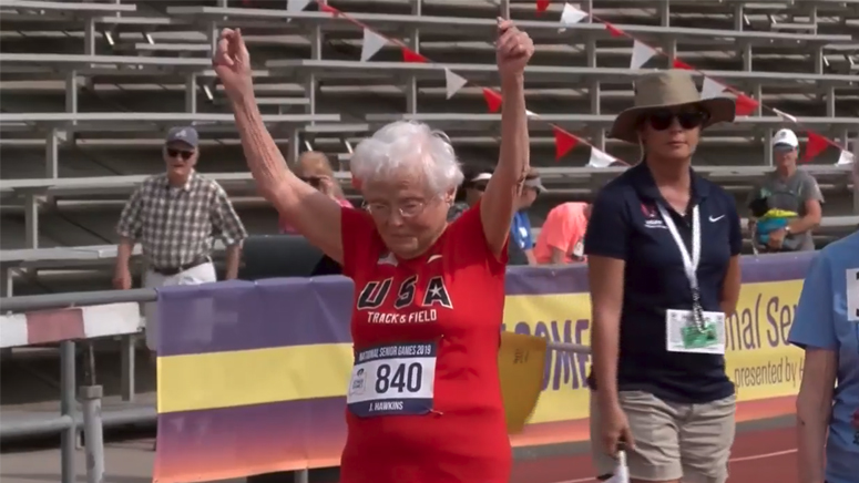 103-year-old runner sets new 50-meter dash record at National Senior ...