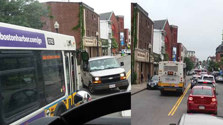 MBTA investigating after bus driver caught driving on wrong side of ...
