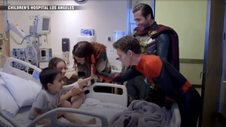 ‘Spider-Man: Far From Home’ cast members surprise Children’s Hospital ...