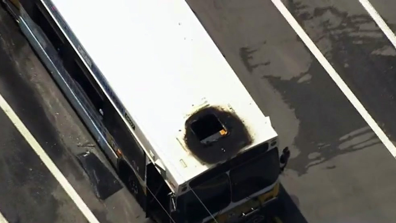 Passengers evacuated after MBTA bus catches fire in Cambridge - Boston ...