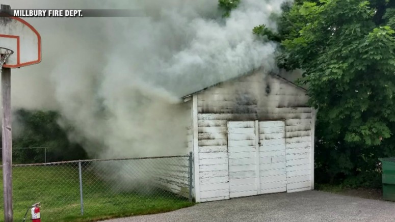 Firefighters extinguish shed fire in Millbury – Boston News, Weather ...