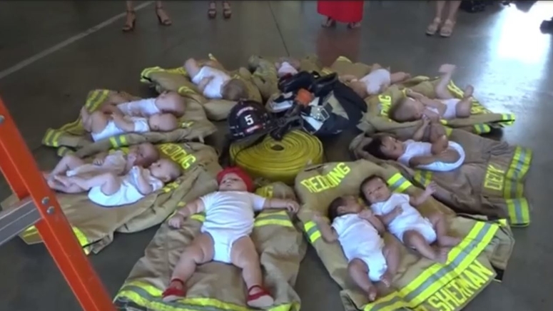 Firefighters who battled California wildfires welcome 12 babies ...