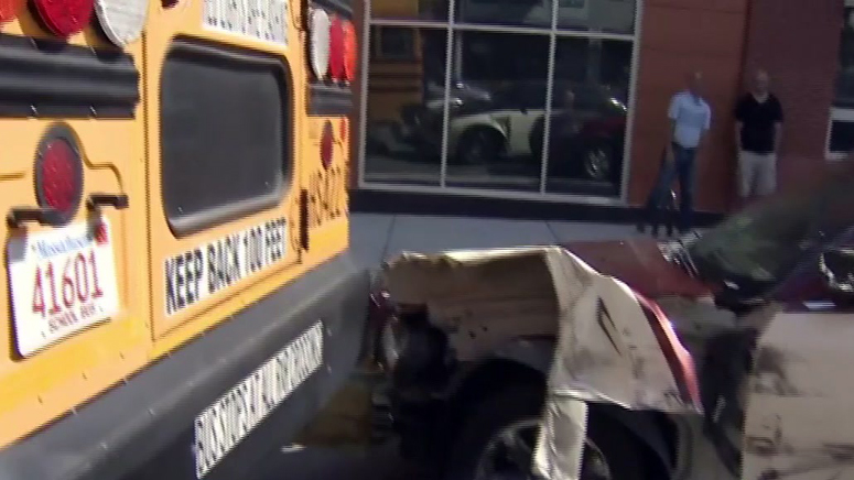 Boston police investigating chain-reaction crash involving school bus ...