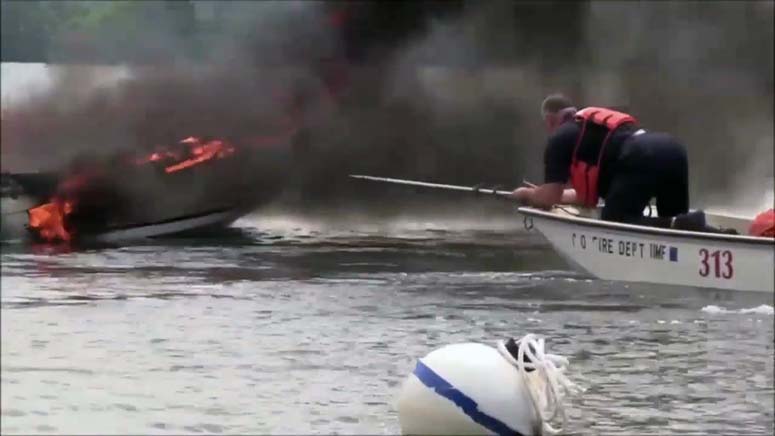 Crews battle simultaneous boat fires in Centerville - Boston News ...