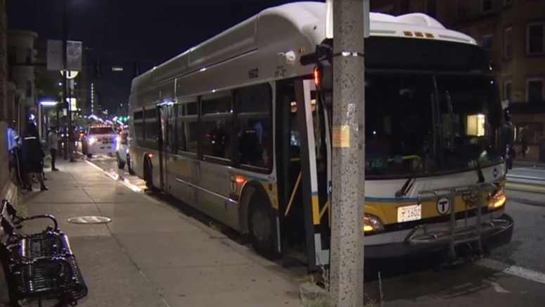 Investigation underway after pedestrian struck, injured by MBTA bus in ... Investigation underway after pedestrian struck, injured by MBTA bus in ...