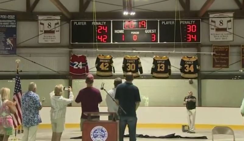 Weymouth celebrates re-opening of hockey rink - Boston News, Weather ...