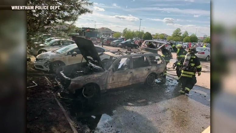 Firefighters extinguish car fire in Wrentham - Boston News, Weather ...