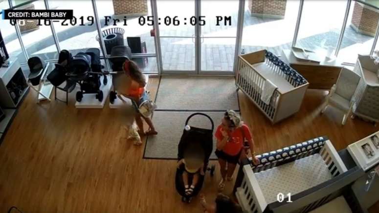 Women steal baby stroller from store, leave child behind - Boston News ...