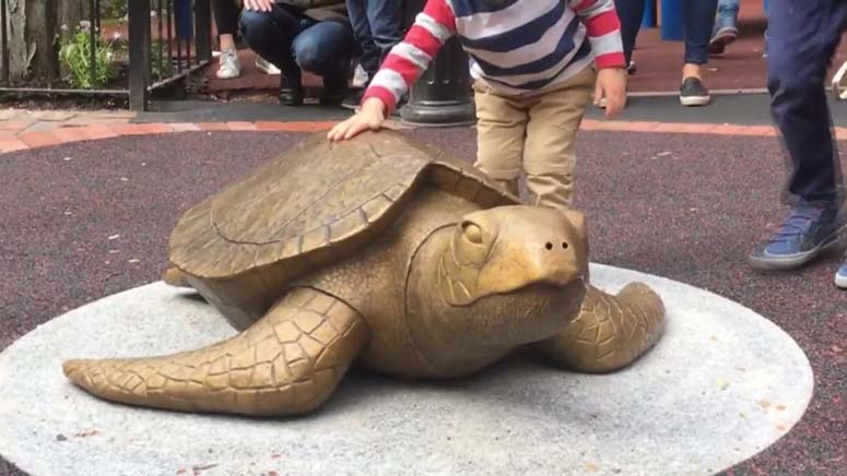 Artist who created Myrtle the Turtle sculpture foots cost of relocation ...