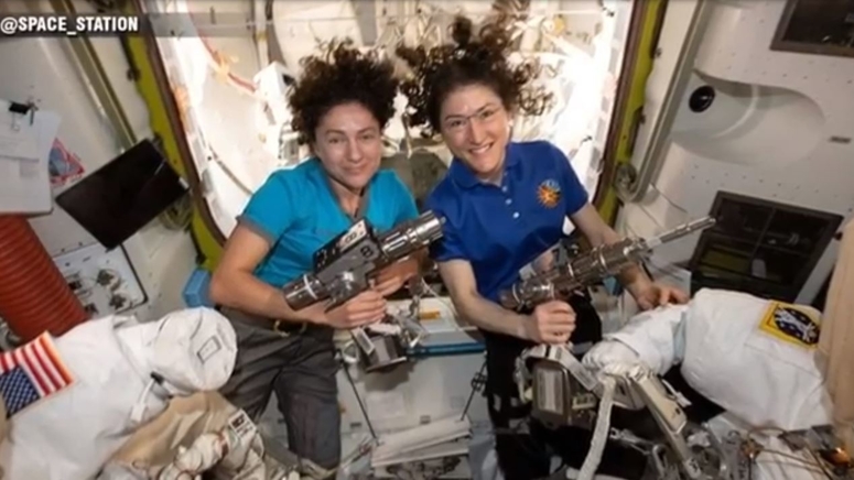 Space station’s 2 women prep for 1st all-female spacewalk - Boston News ...