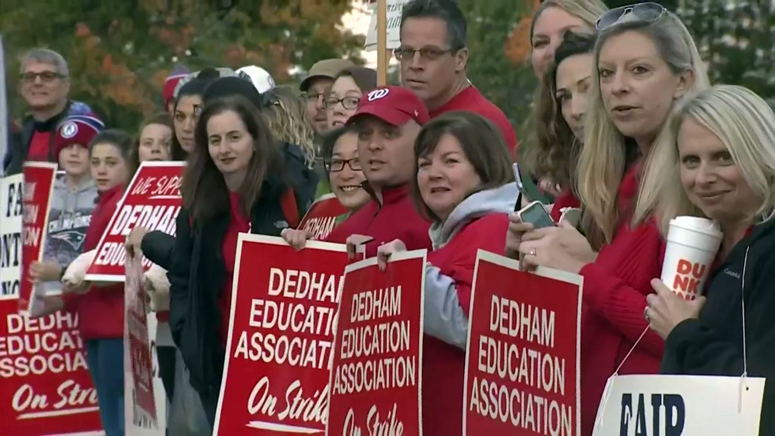 Dedham teachers go on strike amid contract dispute - Boston News ...