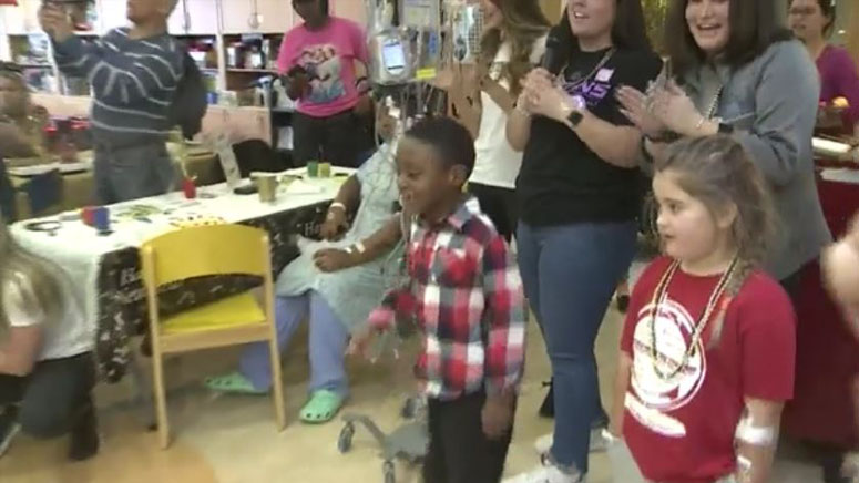 Bruins wives, girlfriends start New Year’s early for hospitalized kids ...