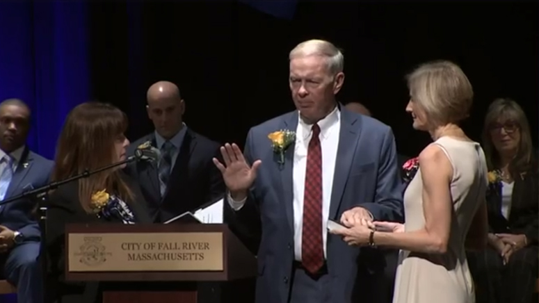New Fall River mayor sworn into office following embattled term of ...