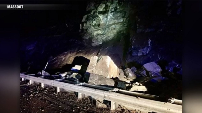 Rockslide prompts officials to shut down lane on Mass. Pike in Becket ...