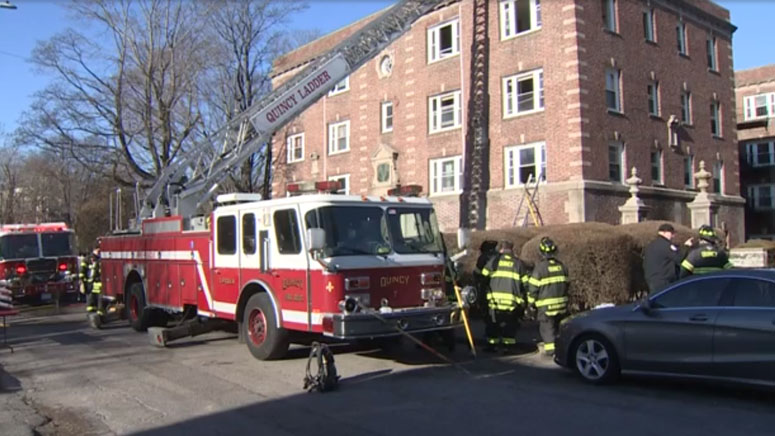 Firefighters battle Quincy apartment fire – Boston News, Weather ...