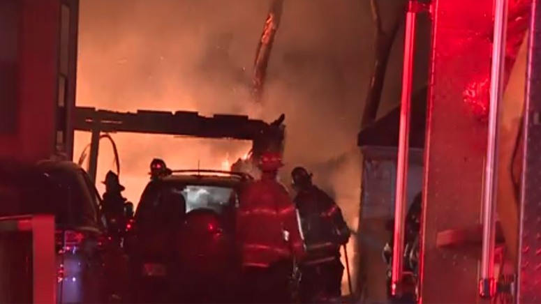 1 hospitalized after Quincy garage fire - Boston News, Weather, Sports ...