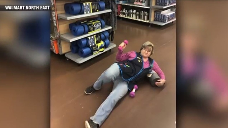 Walmart employee turned social media star tries out store products in ...