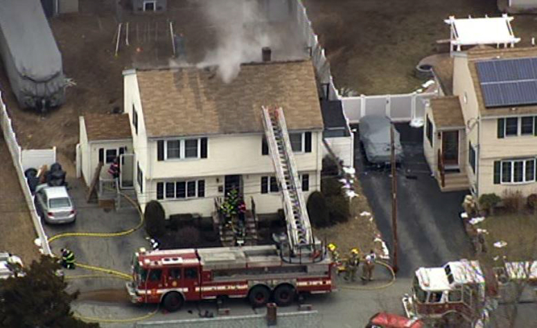 Firefighters battle blaze at Woburn home – Boston News, Weather, Sports ...