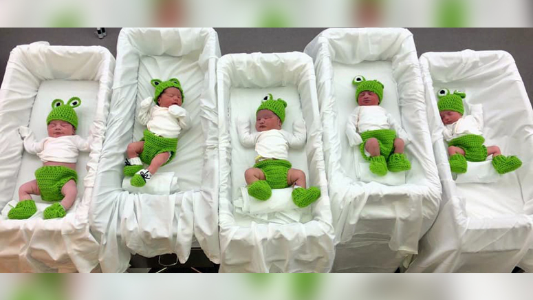 Hospital dresses leap day babies in adorable frog outfits - Boston News ...