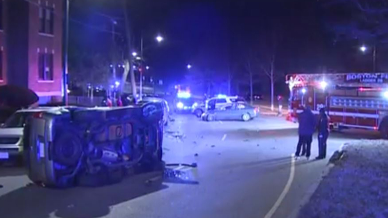 2 hospitalized after multi-vehicle crash in Boston - Boston News ...