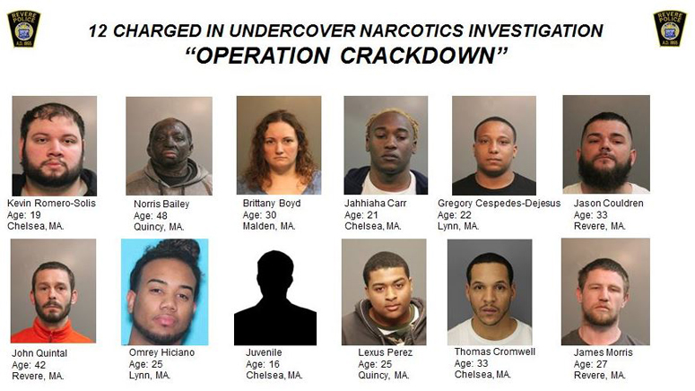 12 charged after undercover narcotics investigation in Revere dubbed ...