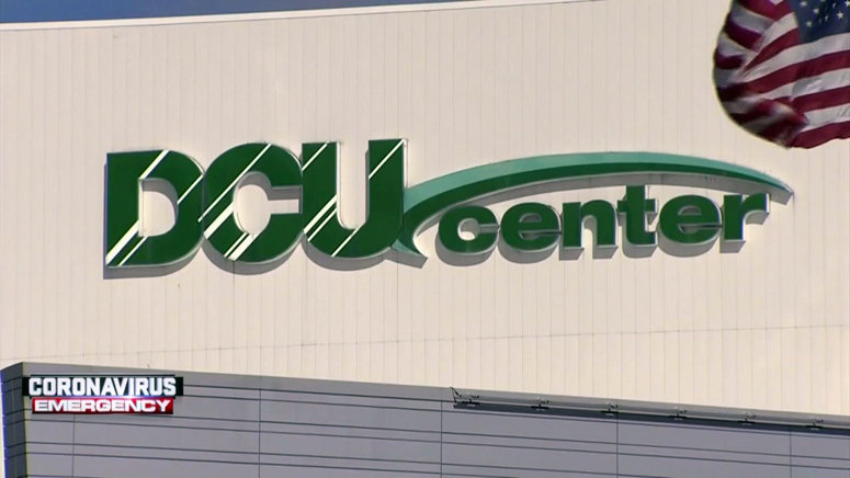 DCU Center in Worcester being transformed into 250-bed makeshift ...
