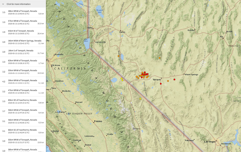 USGS reports magnitude-6.5 earthquake in western Nevada - Boston News ...