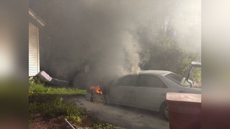 Crews respond to car fire in Millbury - Boston News, Weather, Sports ...