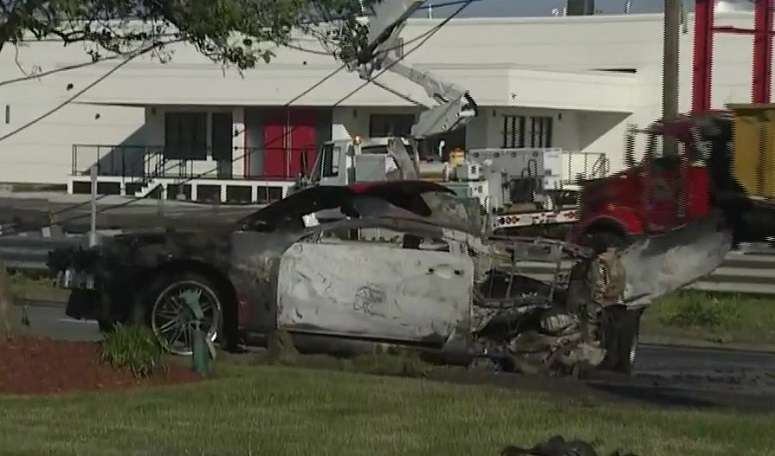 Person hospitalized following fiery single-car crash in East Boston ...