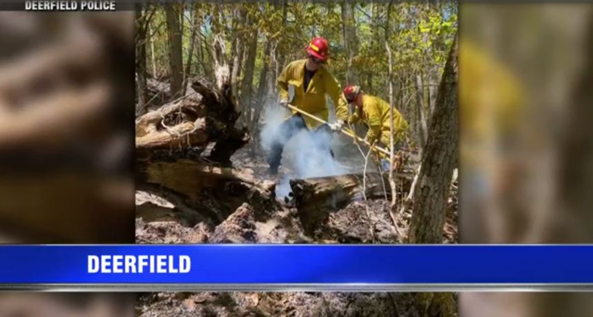 30-acre brush fire contained in Deerfield - Boston News, Weather ...