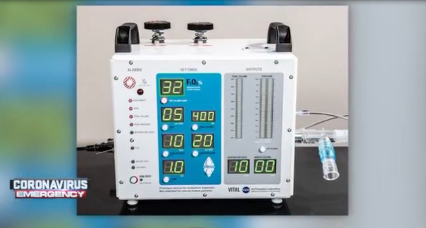A ventilator developed by NASA has been approved by the FDA for coronavirus patients – Boston ...