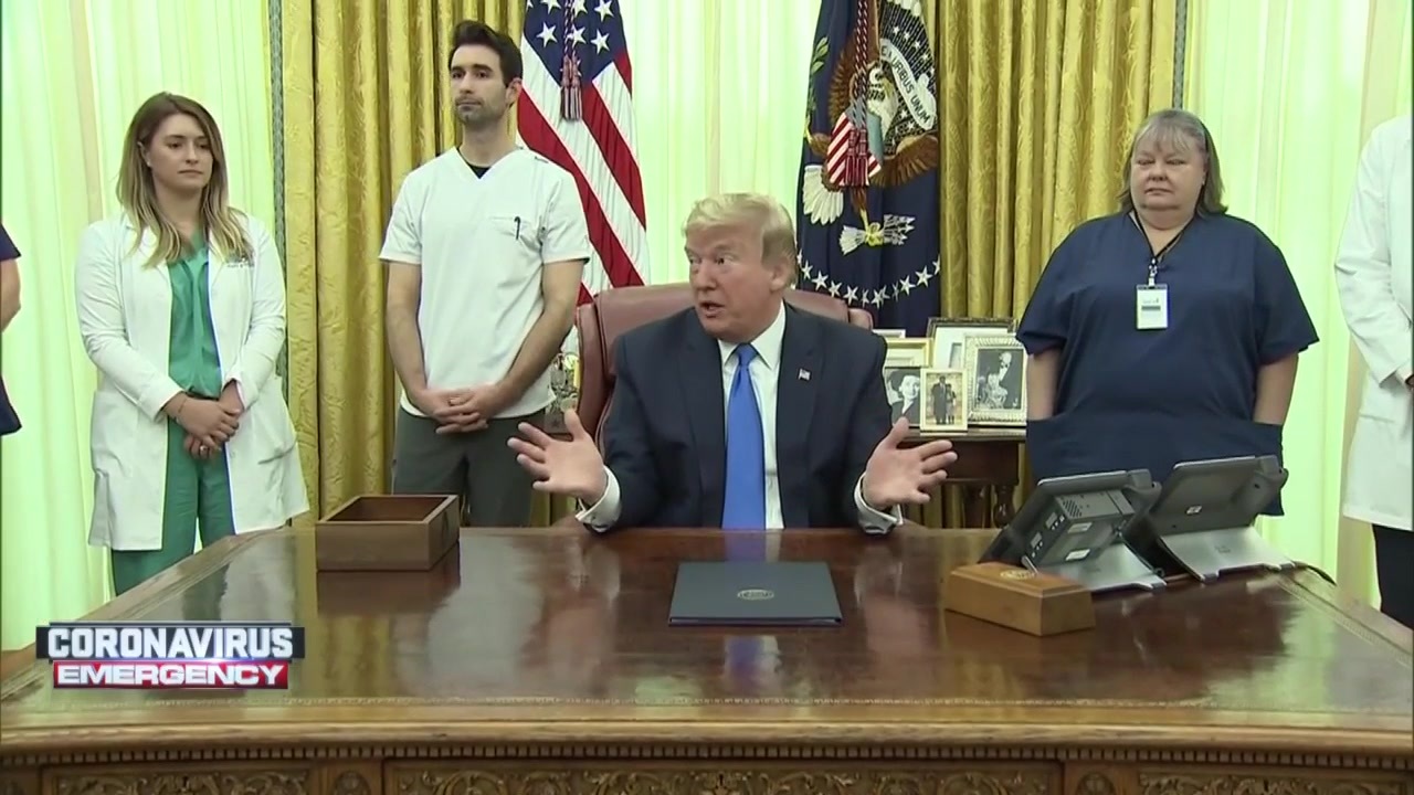 Trump contradicts nurse he’s honoring over PPE availability - Boston ...