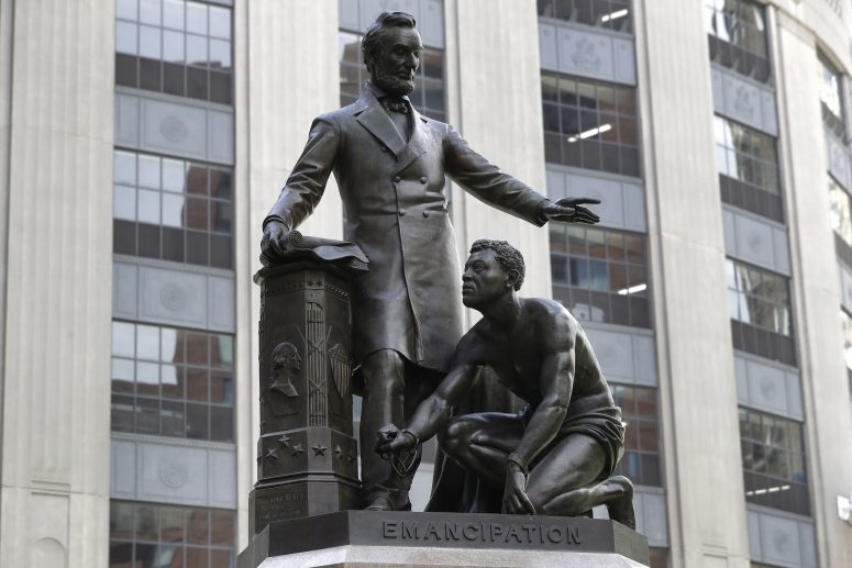 Protesters: Remove statues of slave kneeling before Lincoln - Boston ...
