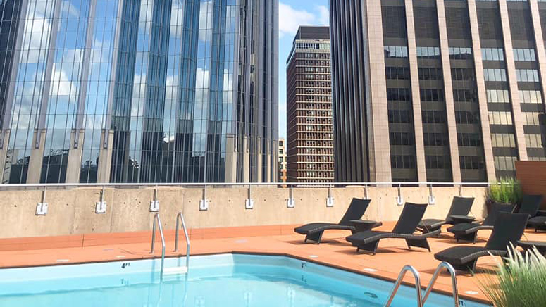 Cocktails being served as hotel opens Boston’s only rooftop pool ...