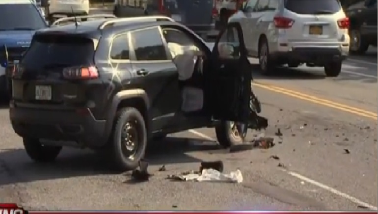 5 firefighters taken to the hospital following crash in Jamaica Plain ...