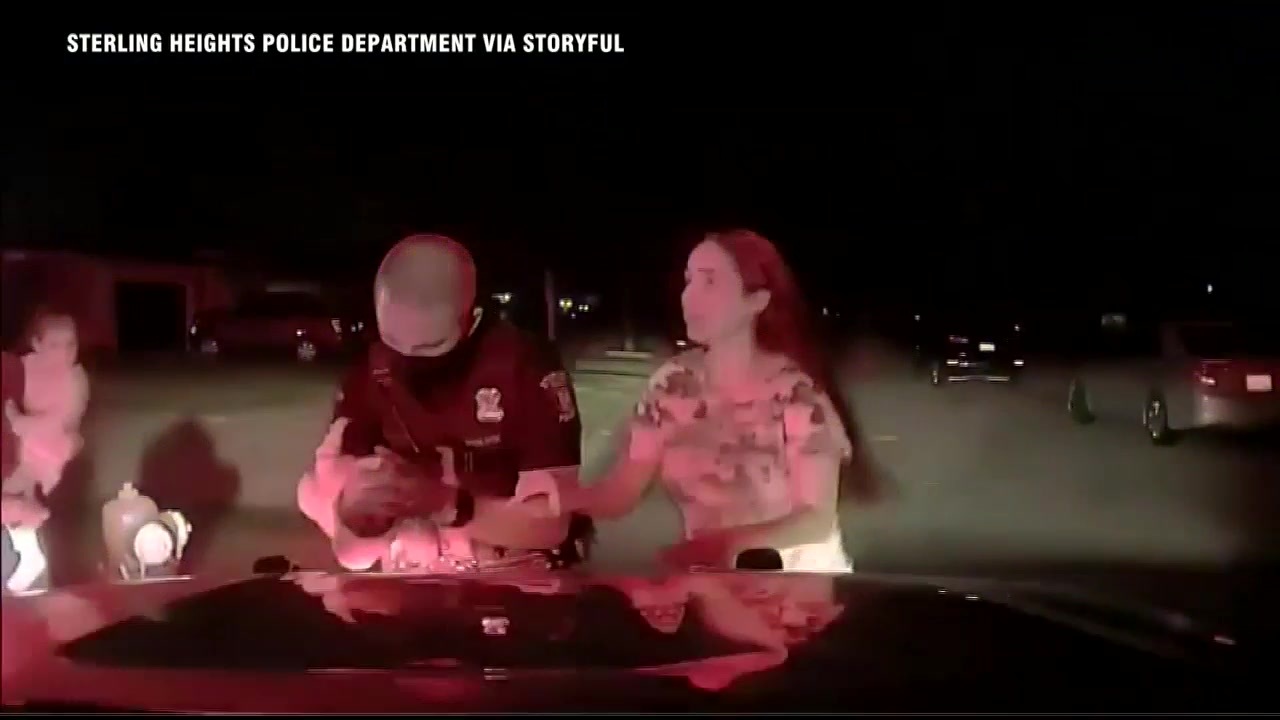 Dashcam Video Captures Police Officer Saving Choking Baby As Family