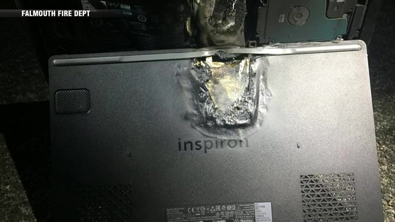 Falmouth Fire Department issues warning after overheated laptop sparks ...