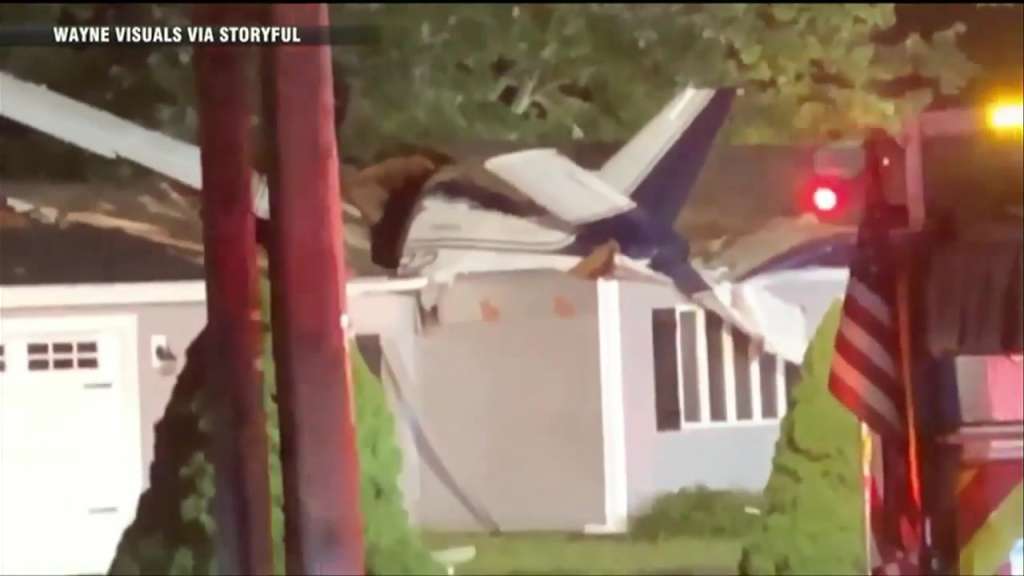 Investigation underway after small plane crashes into home in ... Investigation underway after small plane crashes into home in ...