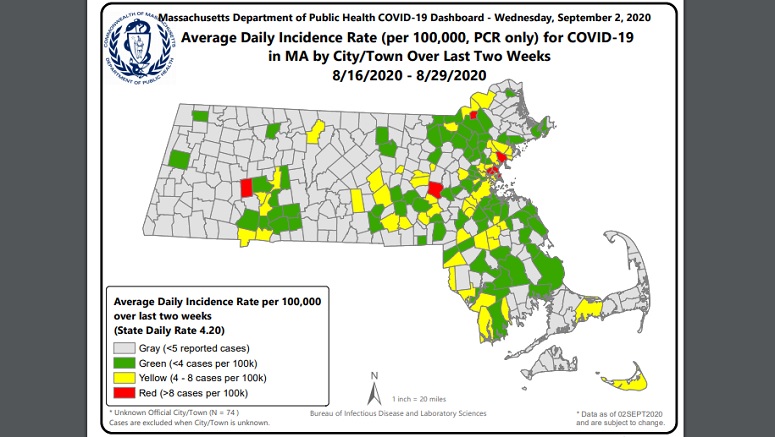 8 Mass. communities remain at high risk for coronavirus – Boston News ...