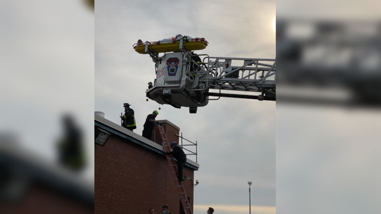 Crews rescue construction worker who fell about 20 feet in Boston ...