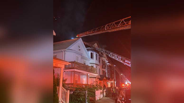 Firefighters battle 3-alarm house fire in Dorchester that spread to ...