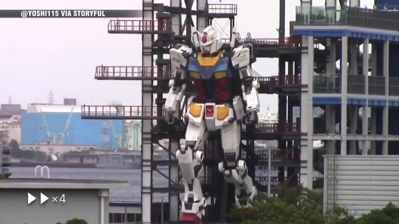 Japanese giant Gundam robot shows off its moves - Boston News, Weather ...