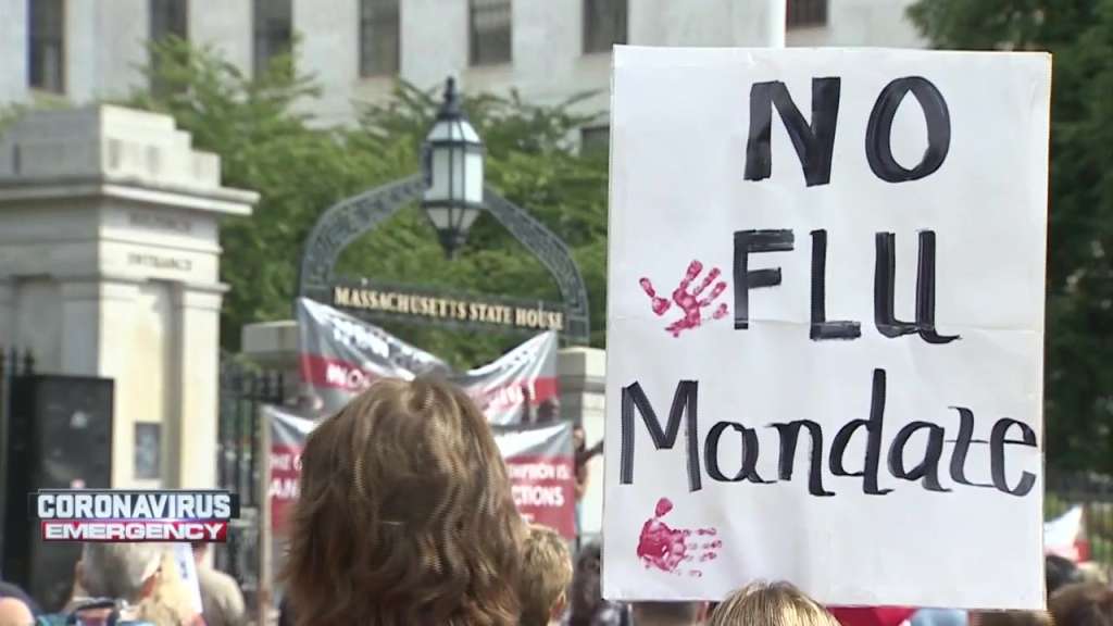 Protesters to decry flu vaccine mandate outside Boston federal ...