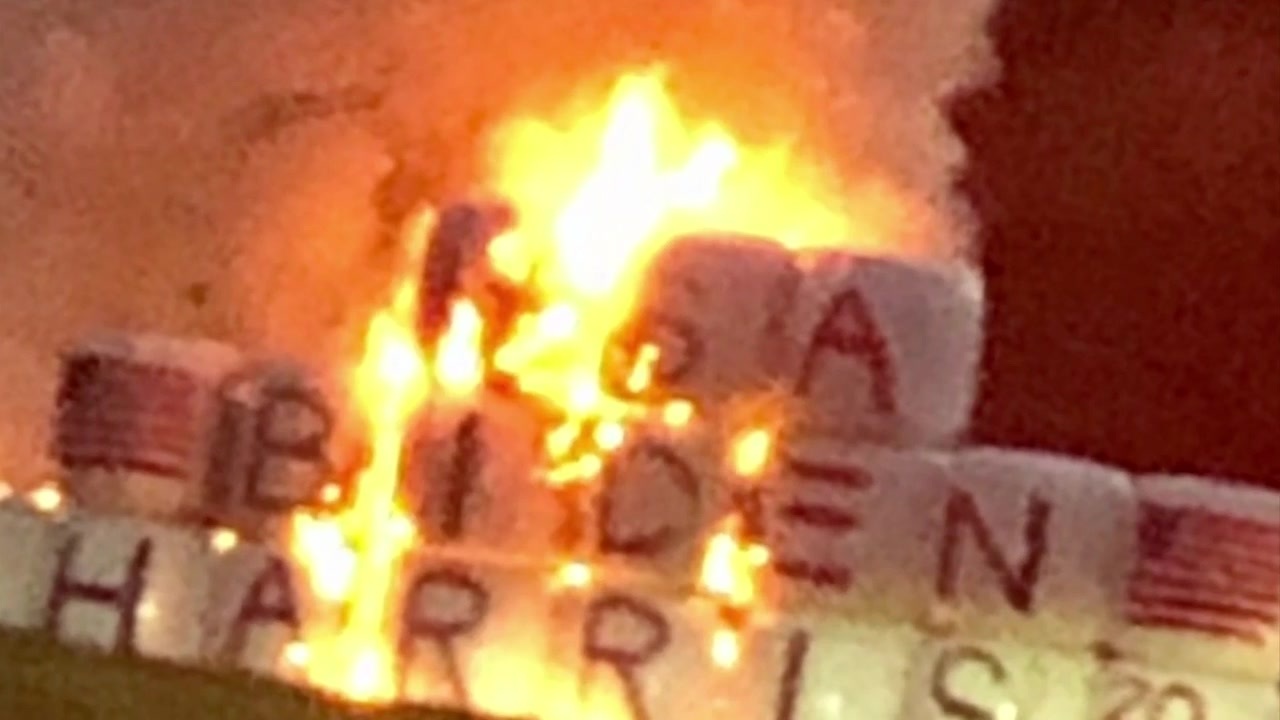 Officials: Man who allegedly burned Biden/Harris hay bales a danger to ...