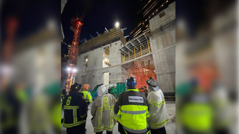 Worker hospitalized after 20-foot fall from construction site in ...