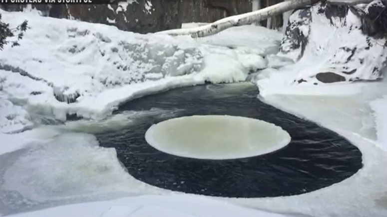 10-foot wide ice disk shows up in Maine - Boston News, Weather, Sports ...