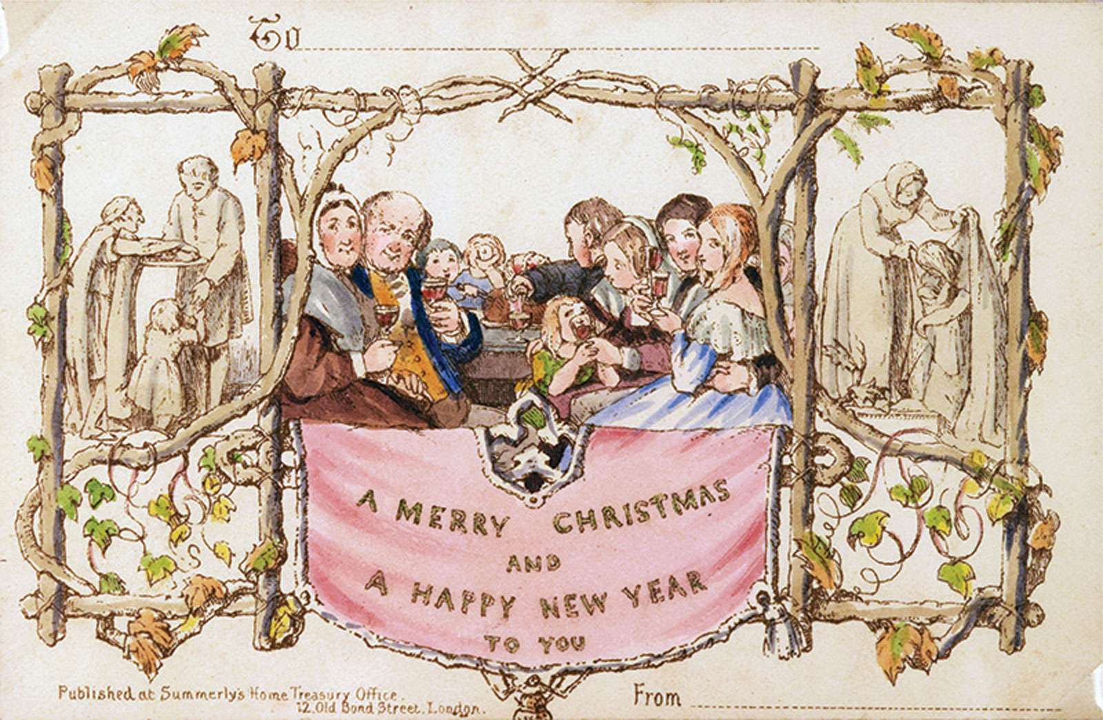 World’s first commercial Christmas card is on sale for $25,000 - Boston ...