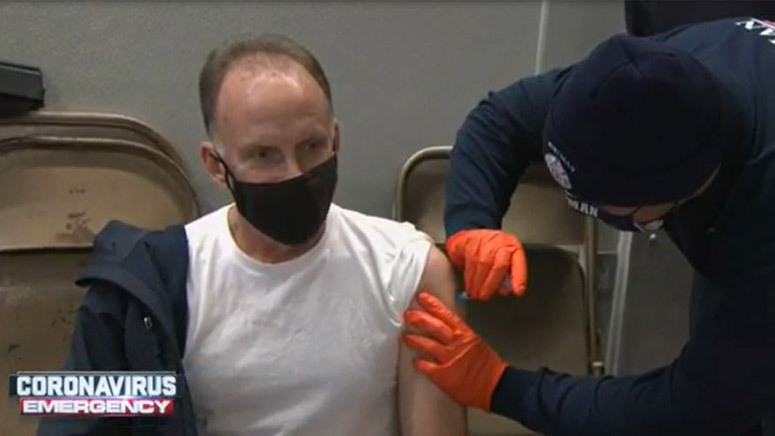 Whitman firefighters receive first dose of Moderna vaccine - Boston ...