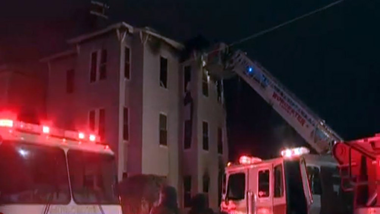 2 dead, 1 seriously injured after fire rips through Worcester triple ...